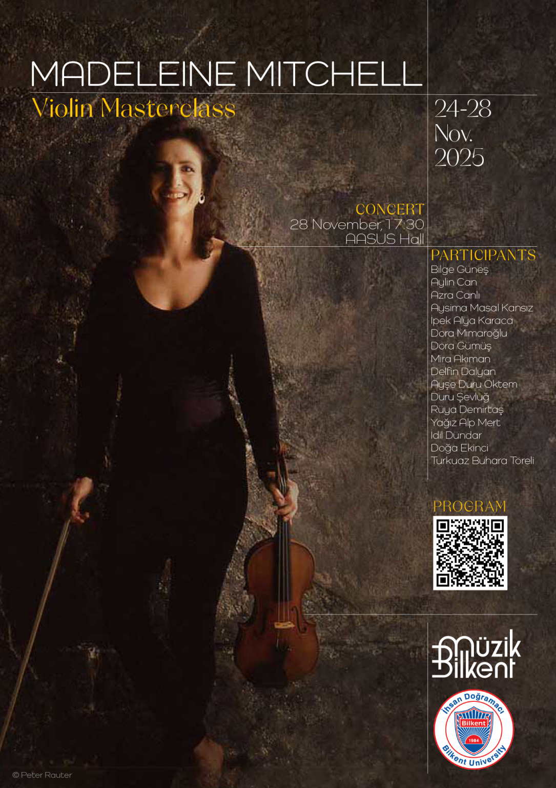 Madeleine Mitchell – Keman Ustalık sınıfı – Bilkent Müzik